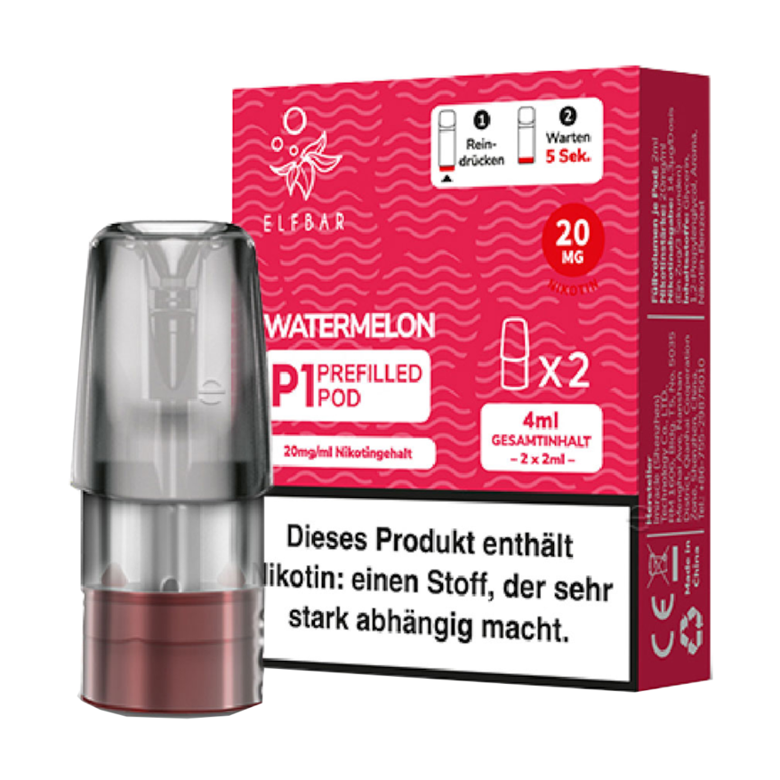 Elf Bar Mate 500 2er Pod Watermelon | Gratis Versand | Günstiger Preis