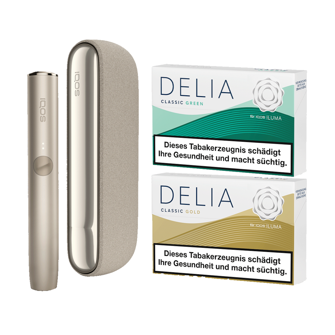 IQOS ILUMA + DELIA Harmony Pebble | Gratis Versand | Günstiger Preis