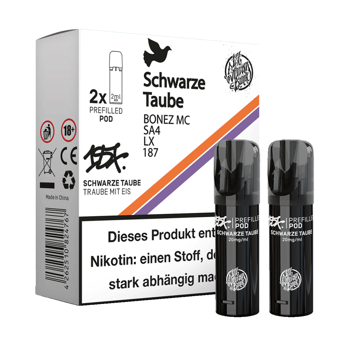 187 Strassenbande Schwarze Taube 2er Pod | 5,45€ | Gratis Versand