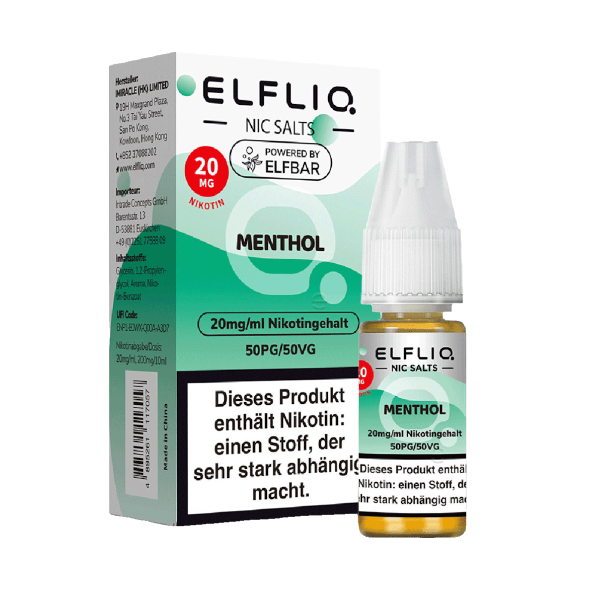 ELFLIQ Liquid Menthol Nic Salt | Gratis Versand | Günstiger Preis